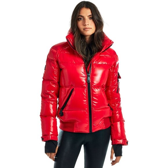 SAM. | Jackets & Coats | Sam Freestyle Bomber Jacker In Cherry Red Down ...